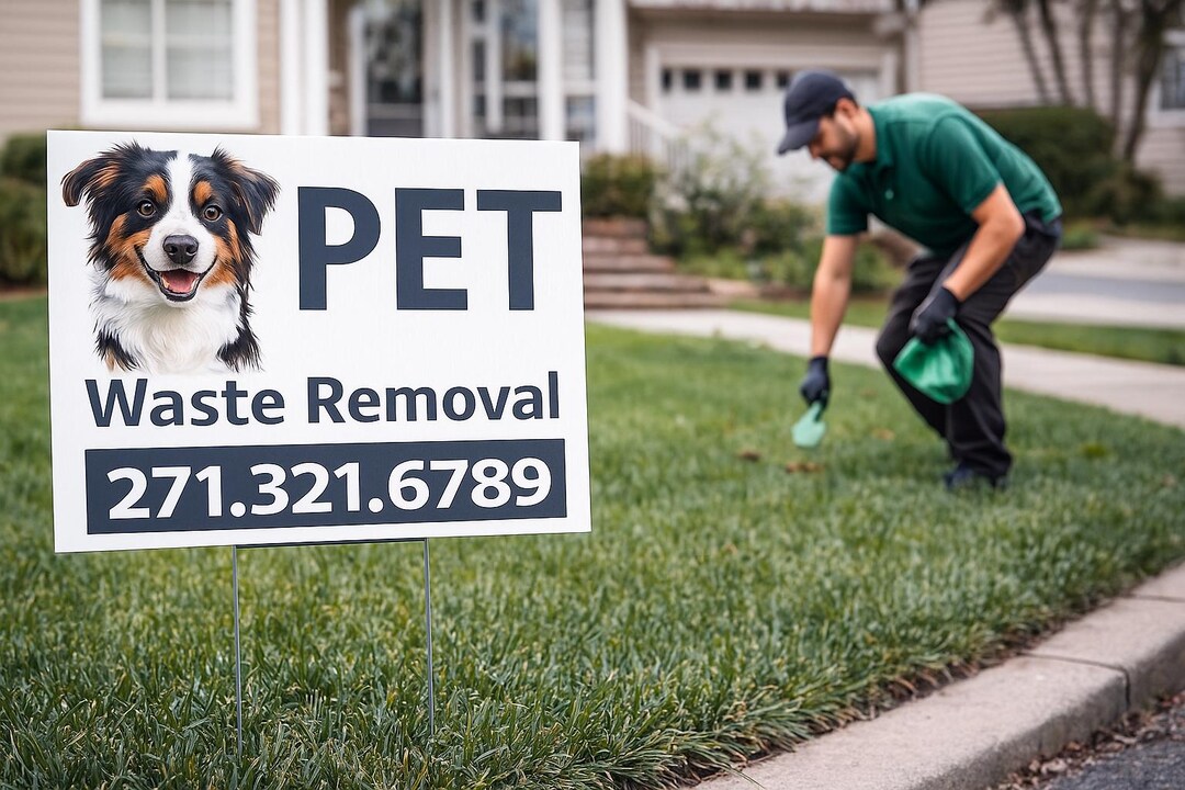 Pet Waste Removal Business Bandit Yard Signs | Full Color, Double Sided ...