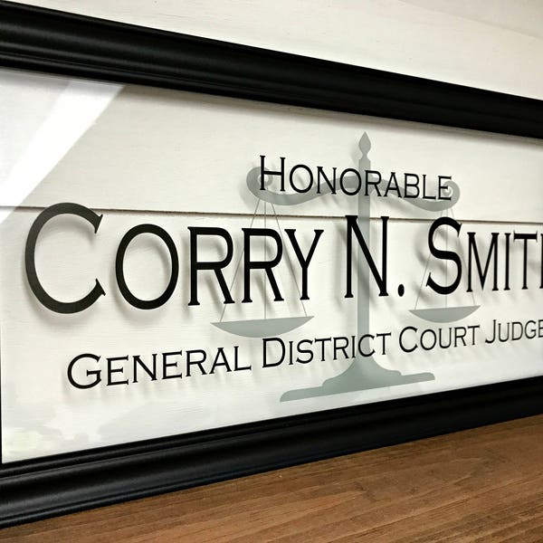 Judge Sign - Etsy
