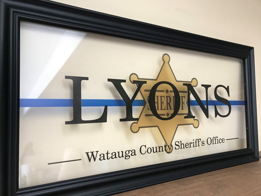 Deputy Sheriff Office Decor Frame Gift Law Enforcement Gift for ...