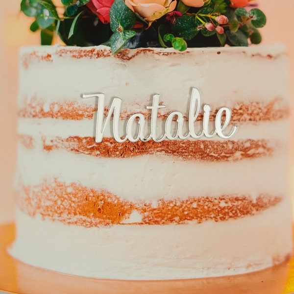 Name Plate for Cake - Etsy