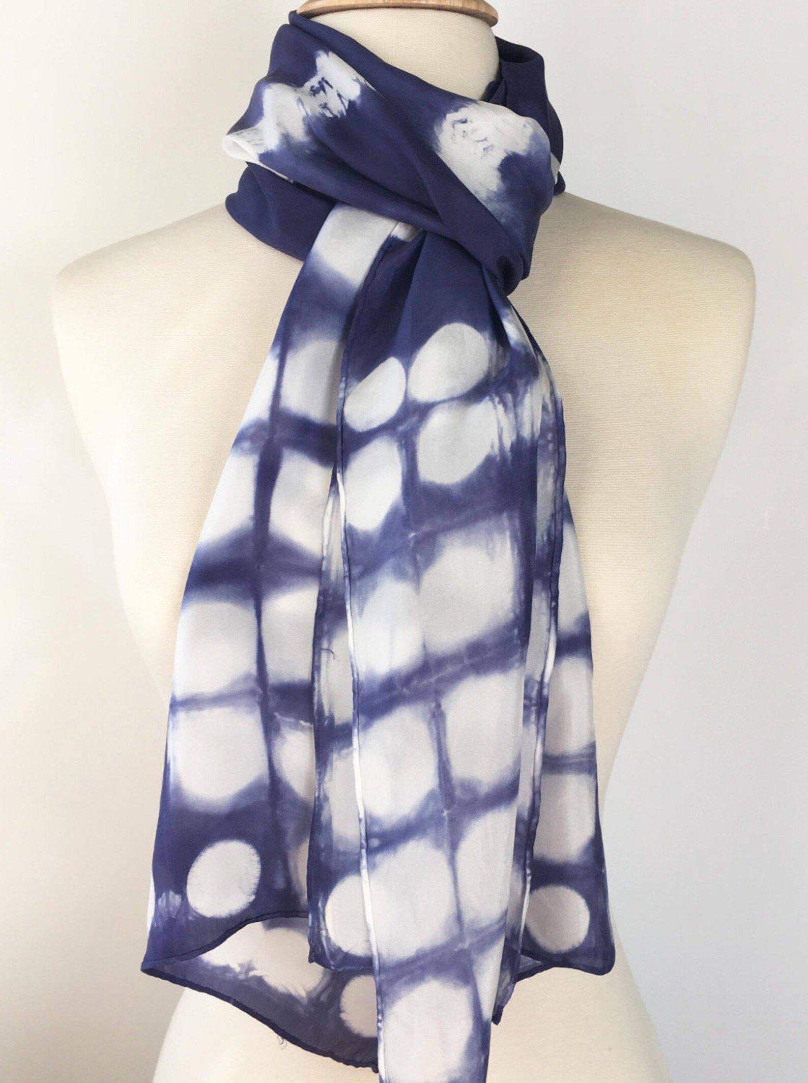 DIY Shibori Scarf KIT Silk Scarf Kit Shibori Kit Tie Dyed - Etsy