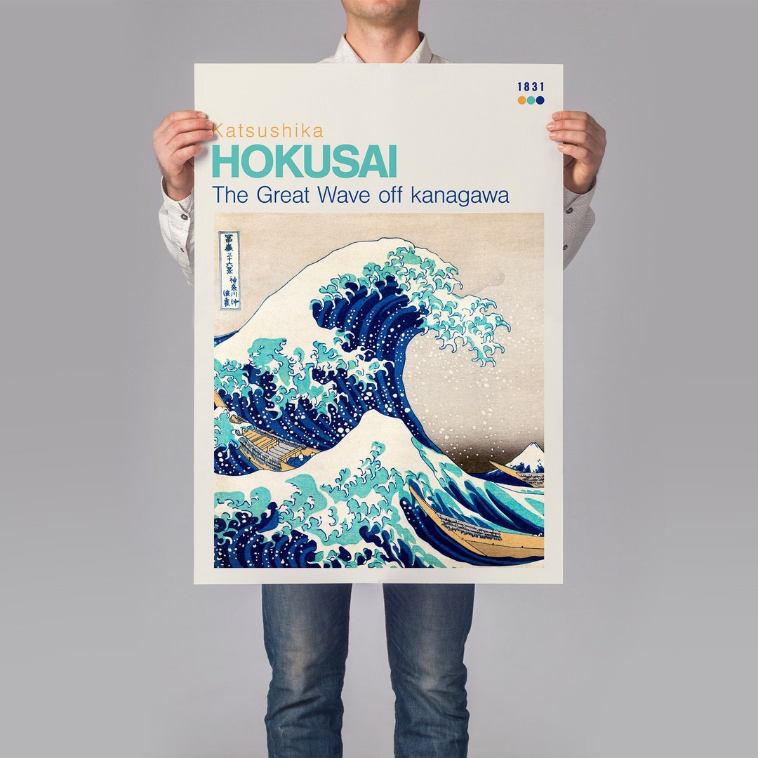 The Great Wave Katsushika Hokusai Print, Japanese Art Print, Exhibition ...