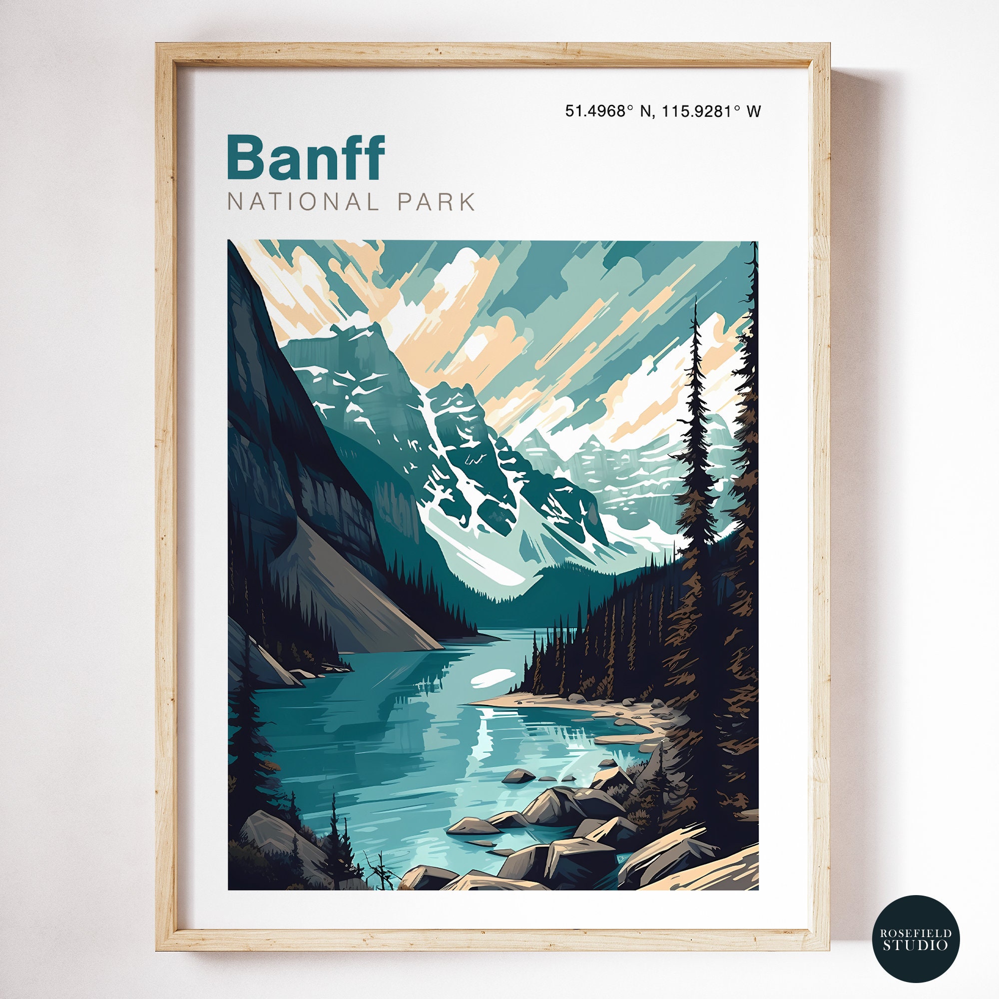 Banff National Park Print, Canada National Park Travel Print, Banff ...