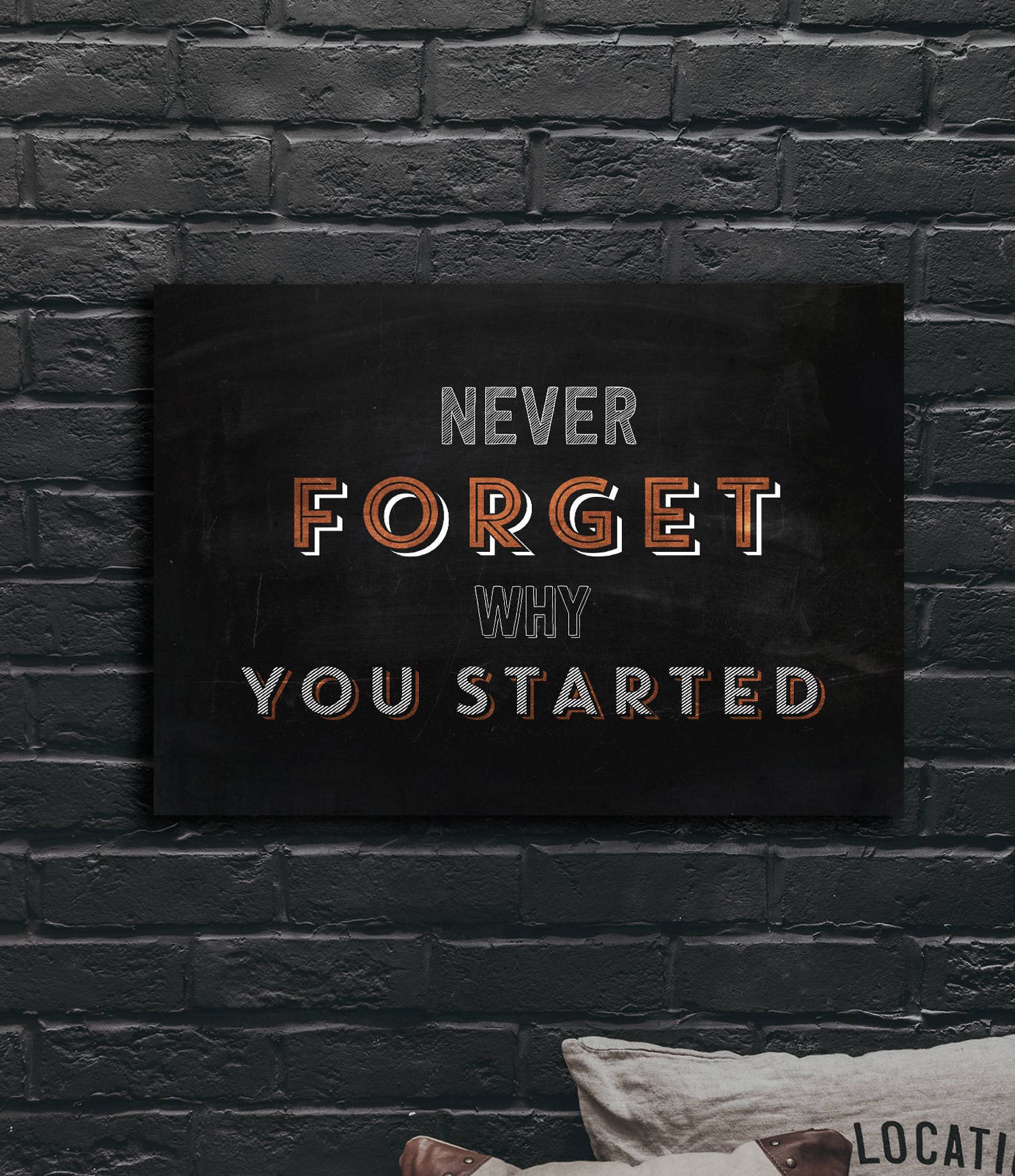 Never Forget Why You Started Quote Print Motivation Print - Etsy UK