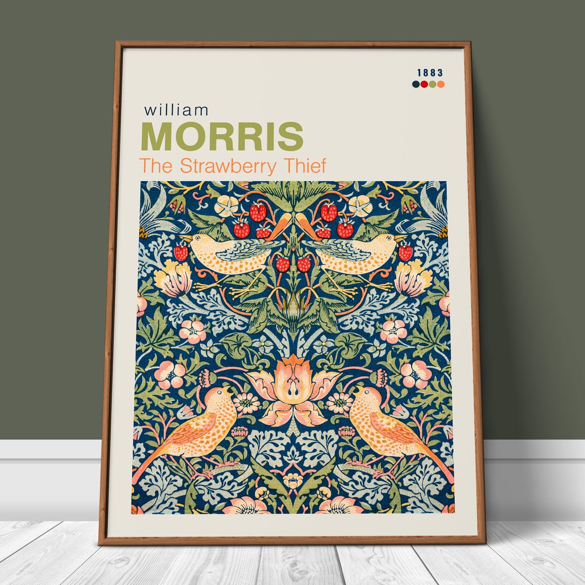 William Morris Print the Strawberry Thief Exhibition Wall - Etsy