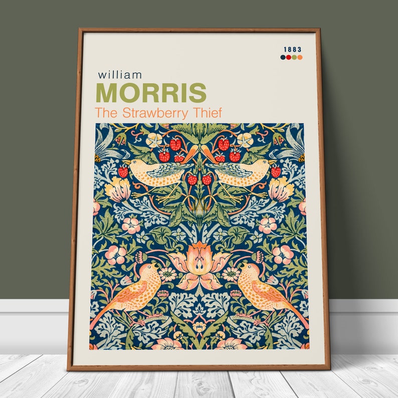 William Morris Print the Strawberry Thief Exhibition Wall - Etsy