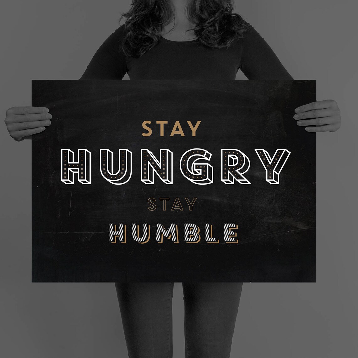 Stay Hungry Stay Humble Quote Print Motivation Print - Etsy UK