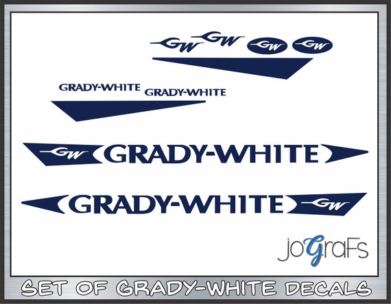 Grady White Decals Hull Replacement Stickers Dark Blue - Etsy