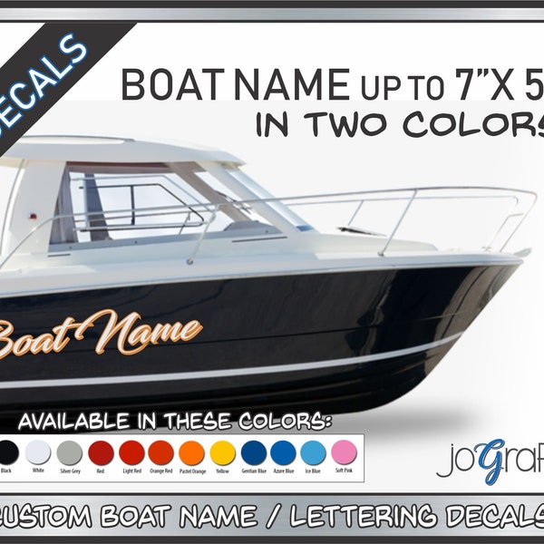 Boat Name Decal - Etsy