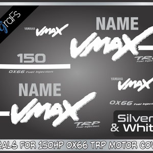 Yamaha VMAX TRP 150hp Decal Kit - Outboard Engine Replacement Die-cut ...