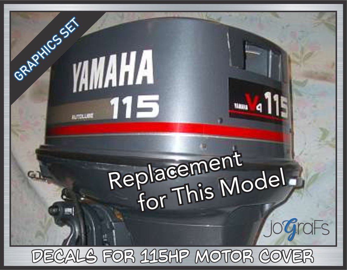 Yamaha V4 115HP Reproduction Decals Kit Die-cut Vinyl Replica | Etsy