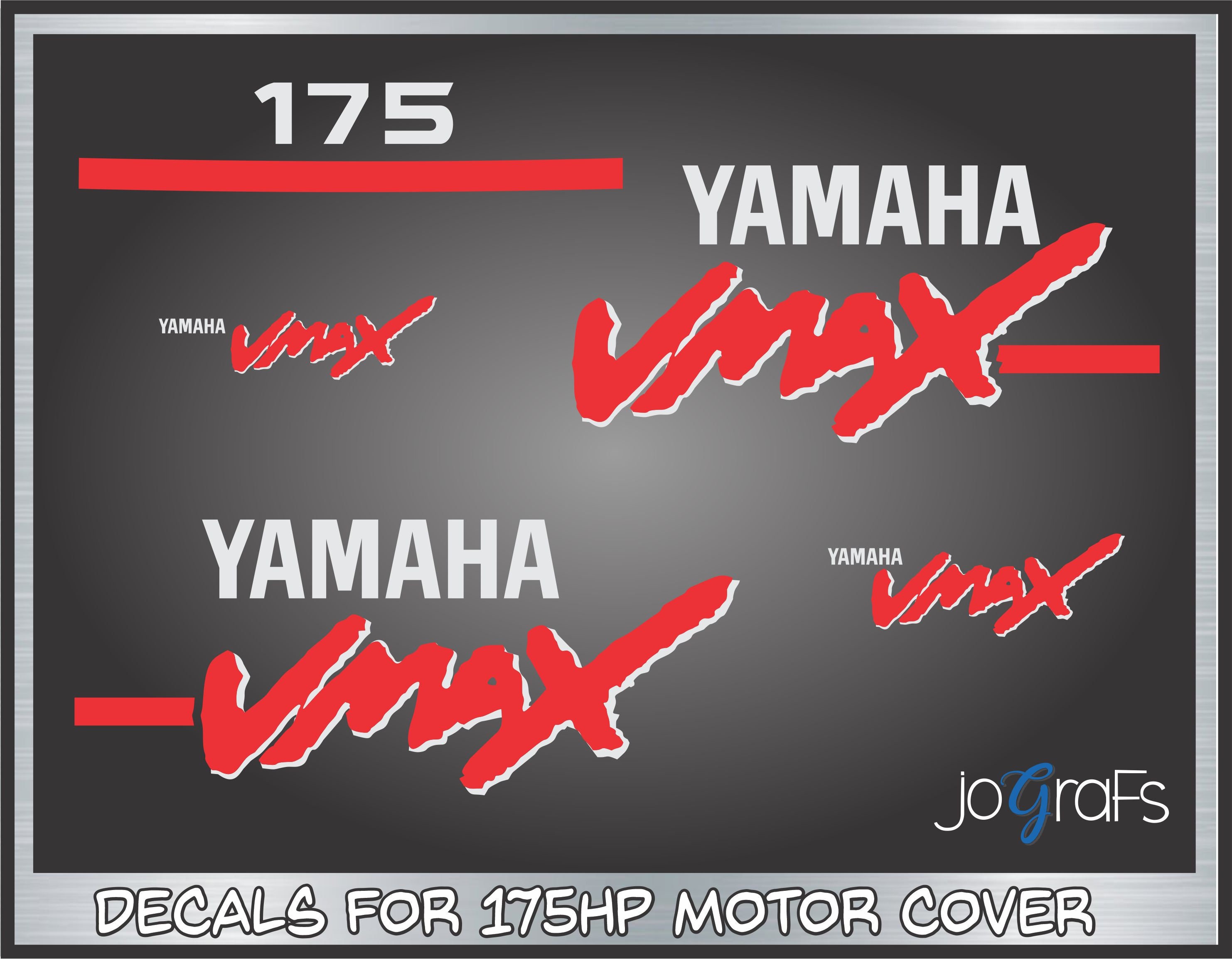 Yamaha VMAX 175hp Decal Kit Outboard Engine Replacement | Etsy