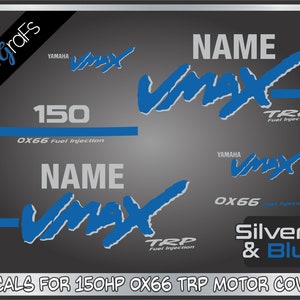 Yamaha VMAX TRP 150hp Decal Kit - Outboard Engine Replacement Die-cut ...