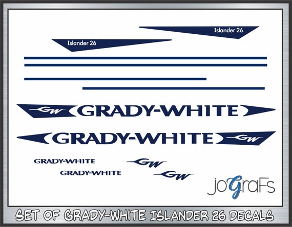 Grady White Islander 26 Decals Hull Replacement Stickers - Etsy