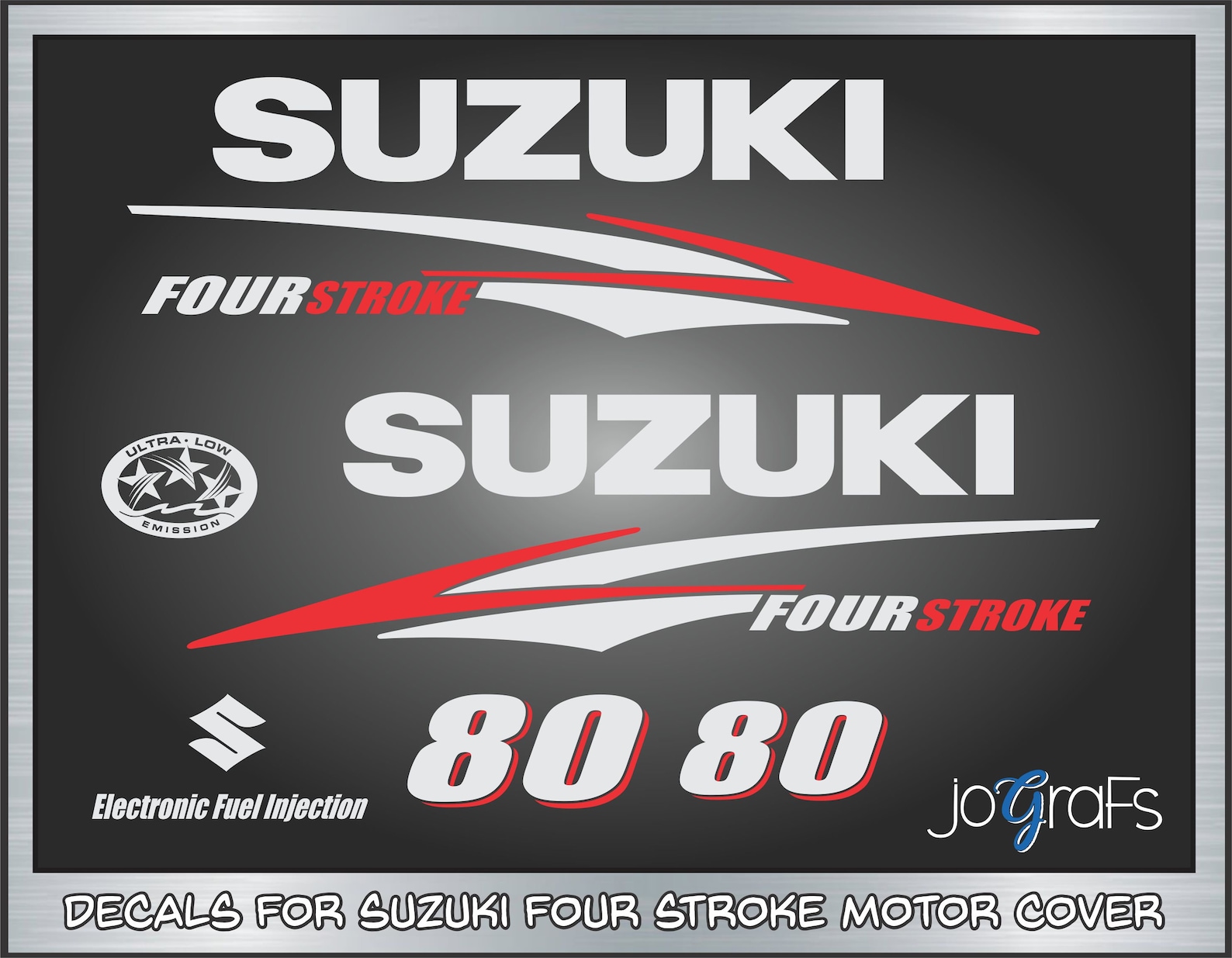 Suzuki Four Stroke Decal Kit Outboard Engine Replacement | Etsy