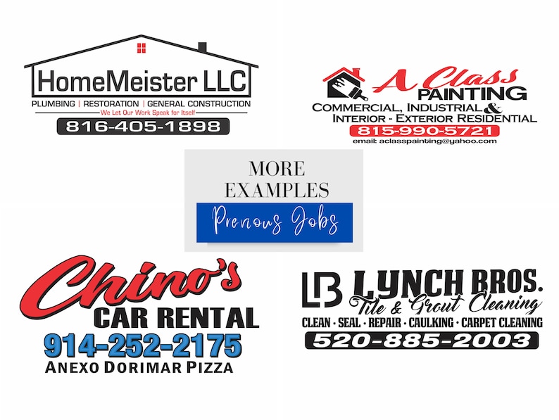 Custom Trailer Signs Sides & Back Signs / Lettering in 1 | Etsy