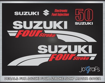 Suzuki Four Stroke Decal Kit Outboard Engine Replacement | Etsy