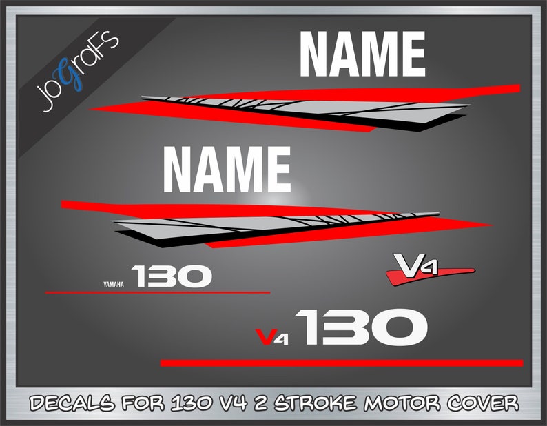 Yamaha 130hp Decal Kit 2stroke Outboard Engine Replacement - Etsy