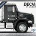 Custom Semi Truck Commercial / Company Name Decals 2 Doors Signs 1 ...