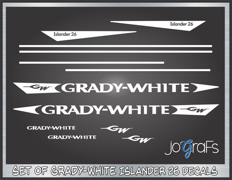 Grady White Islander 26 Decals Hull Replacement Stickers - Etsy