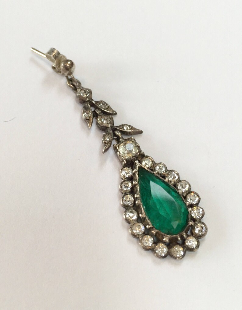 Amazing Edwardian Paste Earrings - Etsy