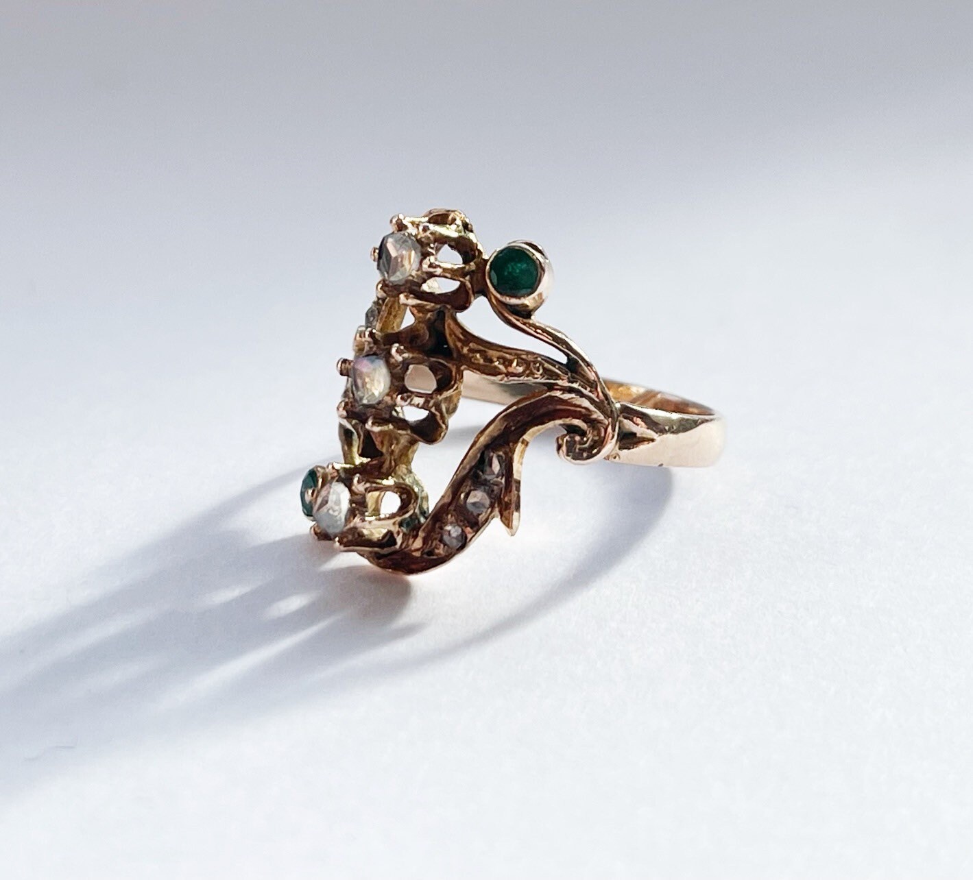 Beautiful 12ct Gold Vintage Ring - Etsy