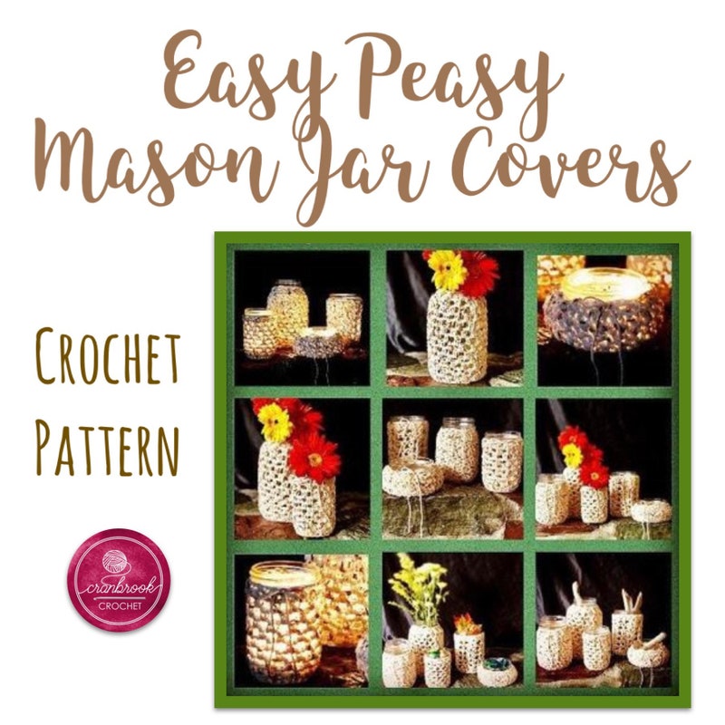 Mason Jar Cover - Etsy