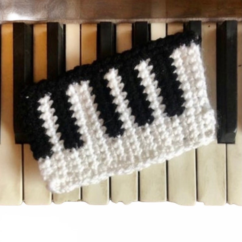 Piano Key Applique Crochet Pattern | Etsy