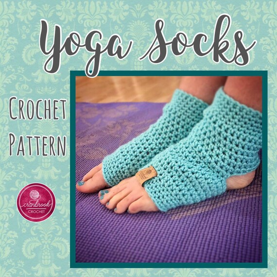 Striped Yoga Socks Crochet Pattern | Etsy