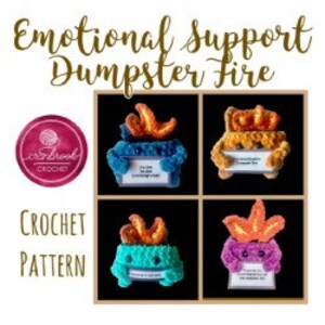 Dumpster Fire Crochet Pattern - Etsy