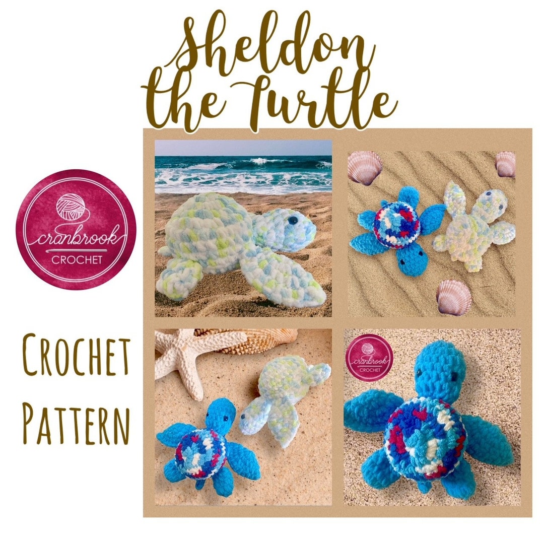 Sheldon the Turtle Crochet Pattern - Etsy