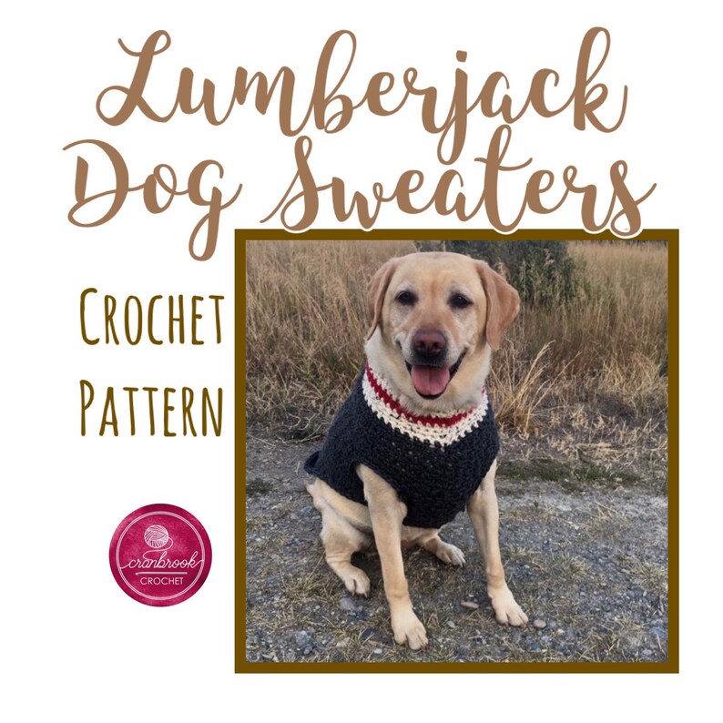 Lumberjack Dog Sweater Crochet Pattern - Etsy Canada