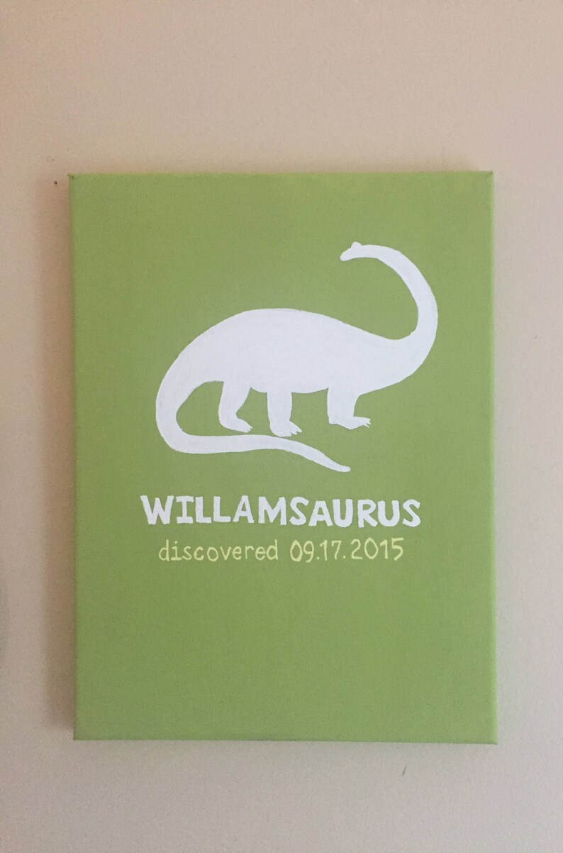 Personalized Dinosaur Painting Kids Wall Art Nursery Play Room Kids personalized-dinosaur-painting-kids-wall-art-nursery-play-room-kids