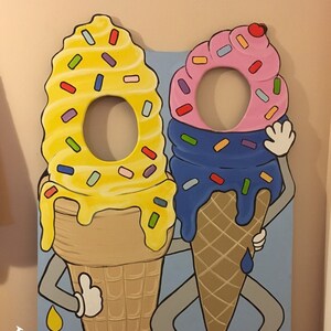Ice Cream Cone Photo Booth Ice Cream Party 1st Birthday Ice - Etsy