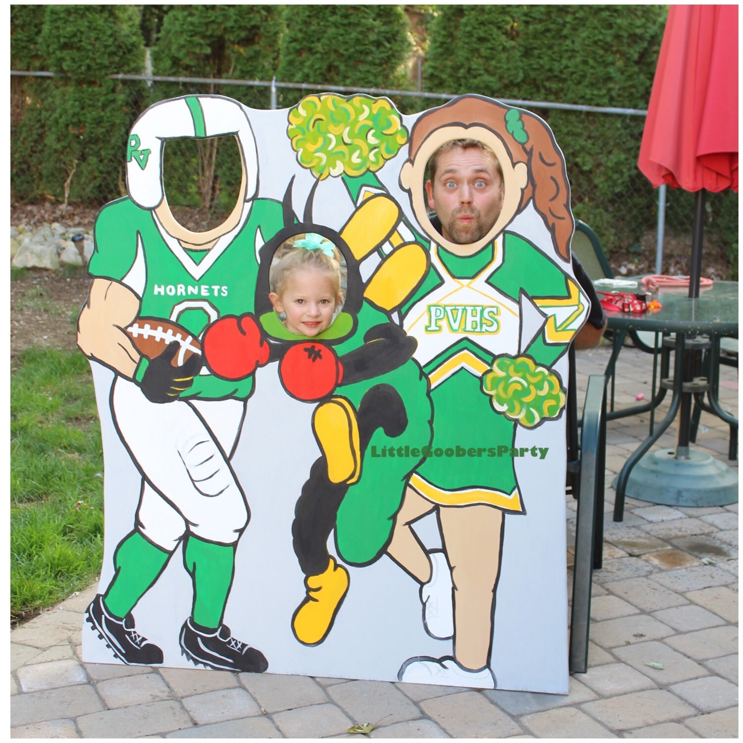 Tailgate Wooden Photo Booth Prop Football Cheerleader and - Etsy