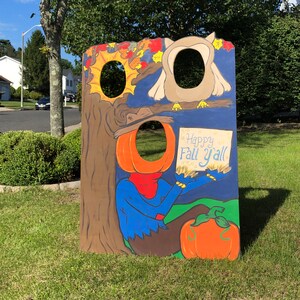 Fall Outdoor Photo Op Prop, Large Festival Photo Booth Prop, Wooden ...