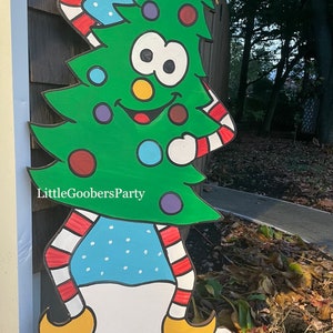 Christmas Tree Dude Outdoor Decoration, Christmas Photo Prop, Winter ...