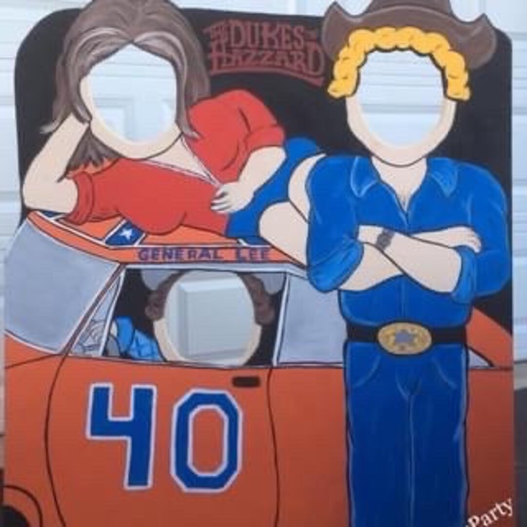 Dukes of Hazard Party Prop: Hand-painted Wooden Photo Board - Etsy