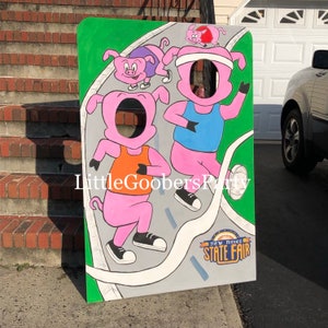 Pig Racing Wooden Photo Op Prop Large Festival Photo Booth - Etsy