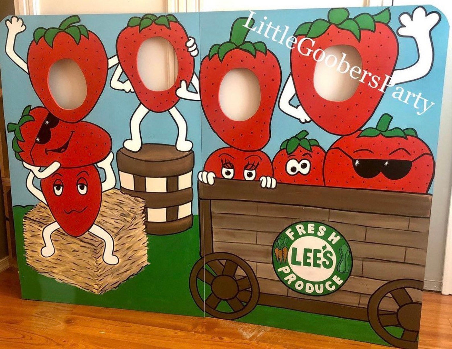Outdoor Strawberry Photo Booth Board (wooden) - Etsy