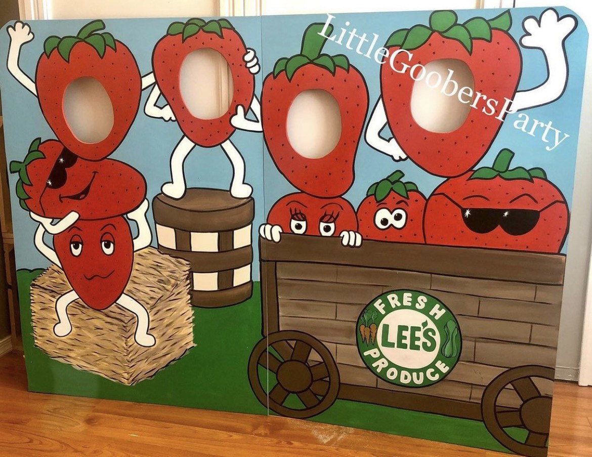 Outdoor Strawberry Photo Booth Board (wooden) - Etsy