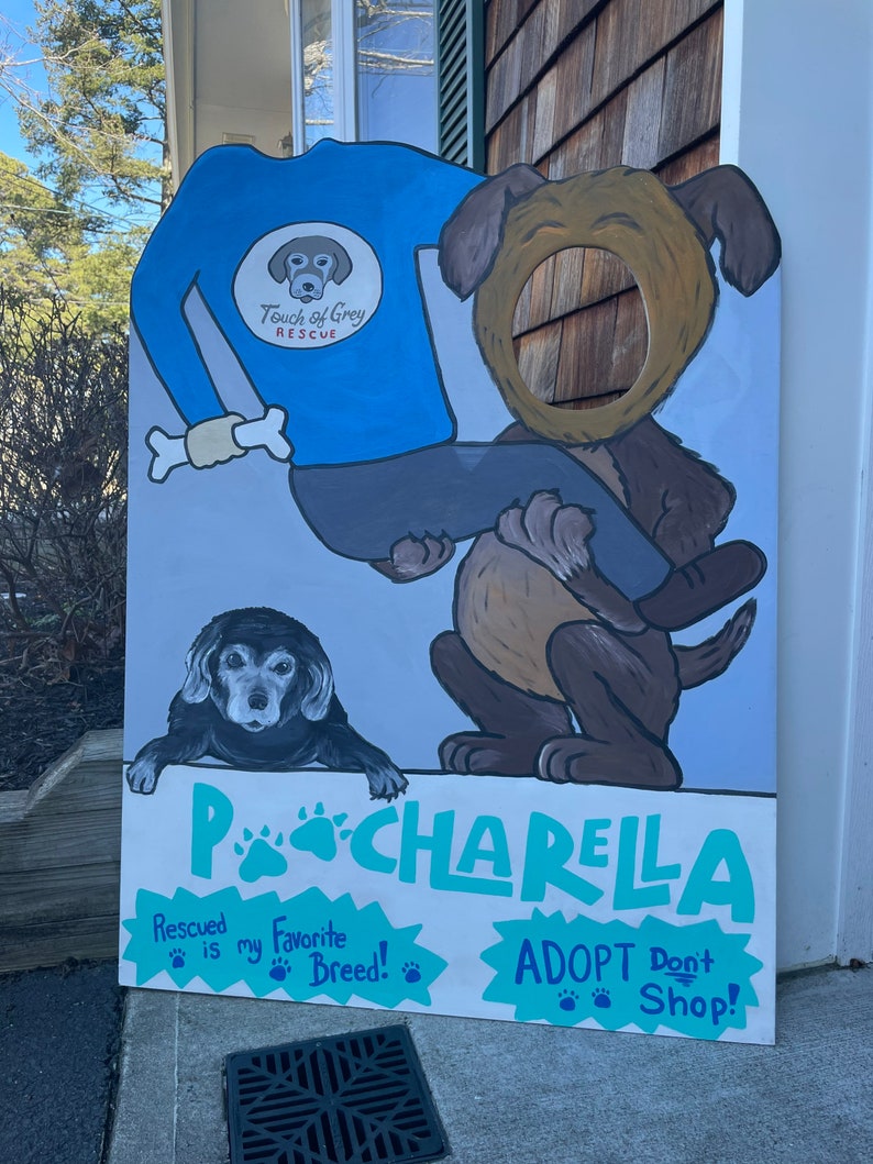 Dog Photo Booth Prop Puppies Cutout Outdoor Dog Show Face in - Etsy