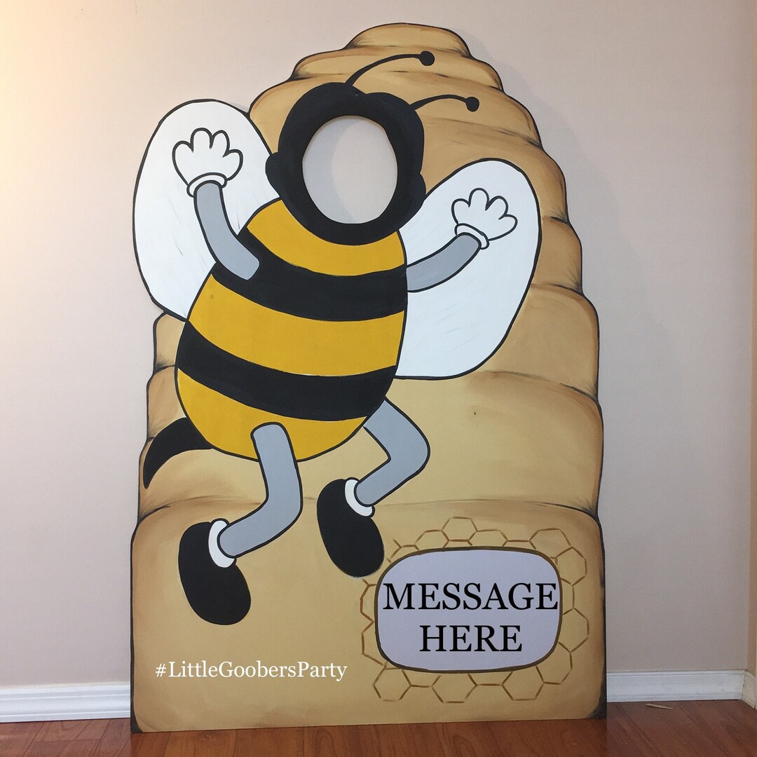 Bumble Bee Display Board Photo Booth Prop, Festival Face in Hole Photo ...