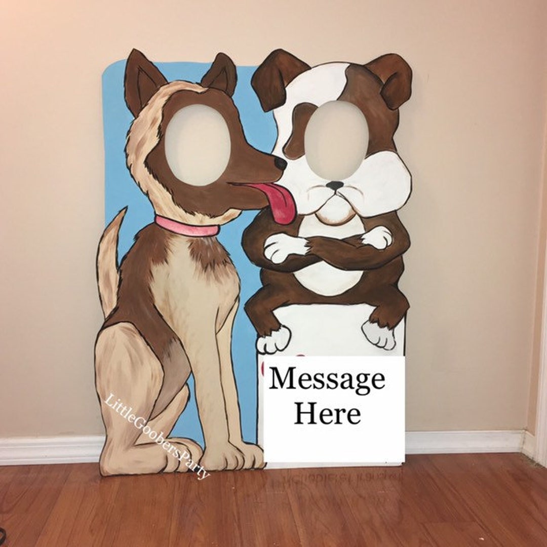 Dog Photo Booth Prop, Puppy Standee, Dog Party Prop, Face in Hole ...