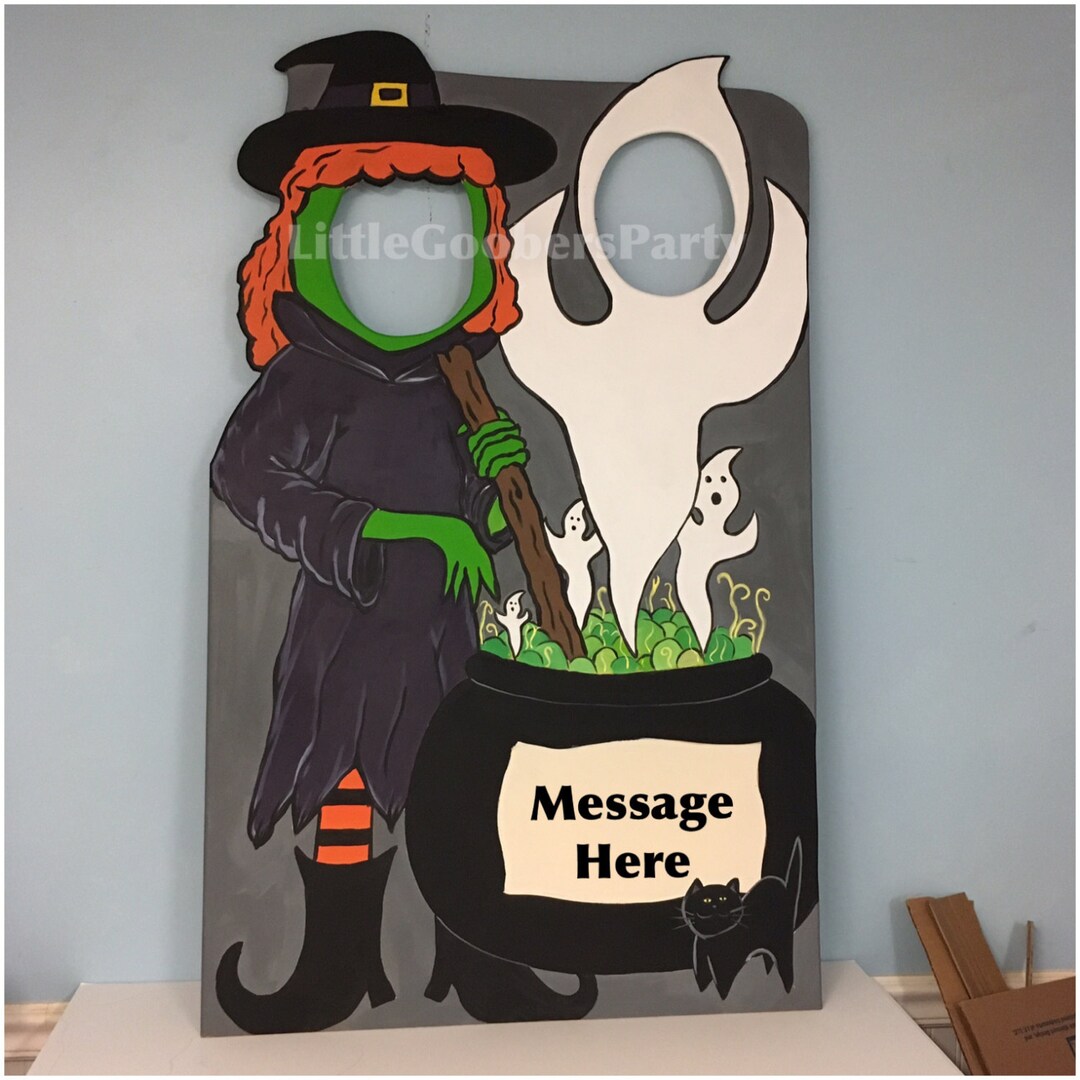 Halloween Wooden Photo Booth Prop . Ghost Photo Op . Halloween Party ...
