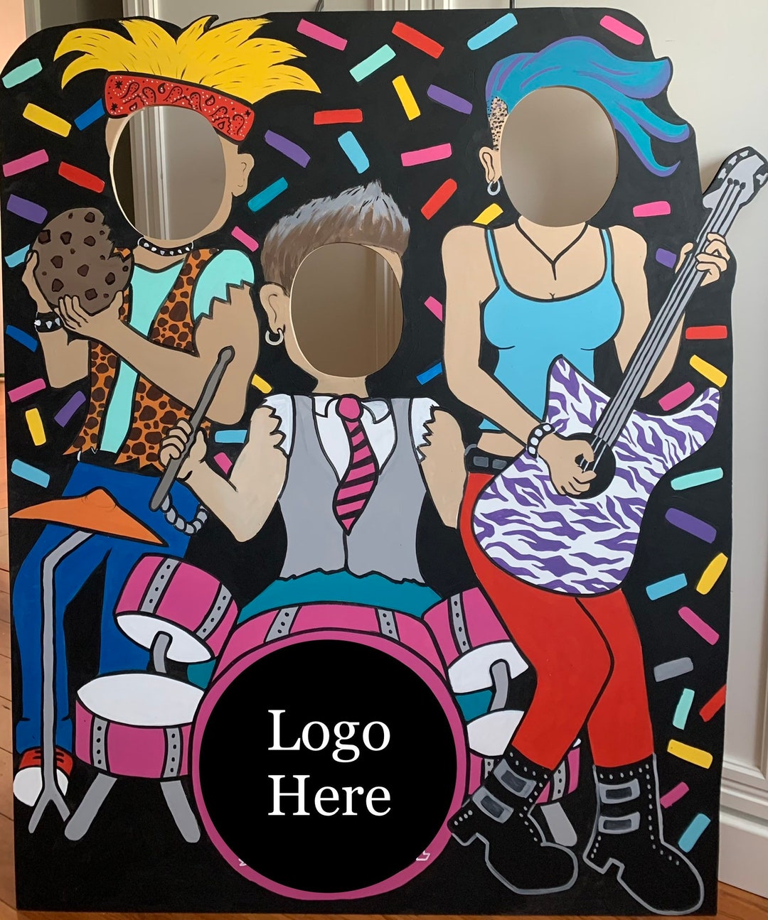 Rockstar Photo Booth, Punk Rock Party, 1st Birthday, Bakery Decor - Etsy