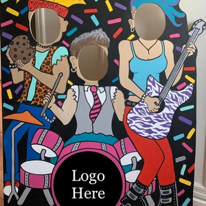 Rockstar Photo Booth, Punk Rock Party, 1st Birthday, Bakery Decor - Etsy