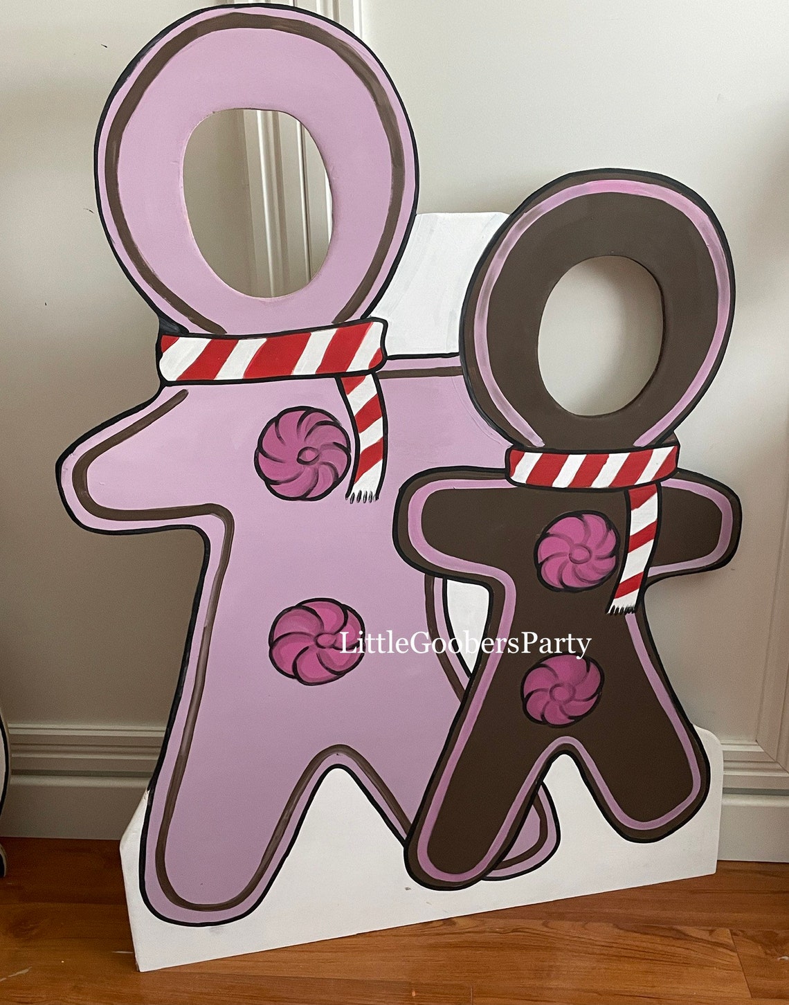 Gingerbread Buddies Photo Booth Prop Face in Hole Photo Op - Etsy