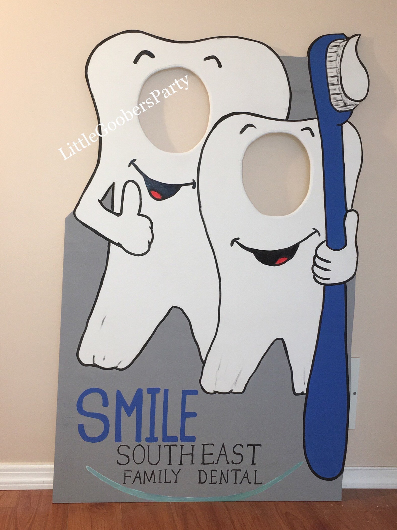 Hand Painted Dentist Photo Booth Prop: Custom Dental Office Decor - Etsy
