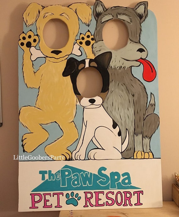 Dog Photo Booth Prop Puppies Cutout Outdoor Dog Show Face in | Etsy